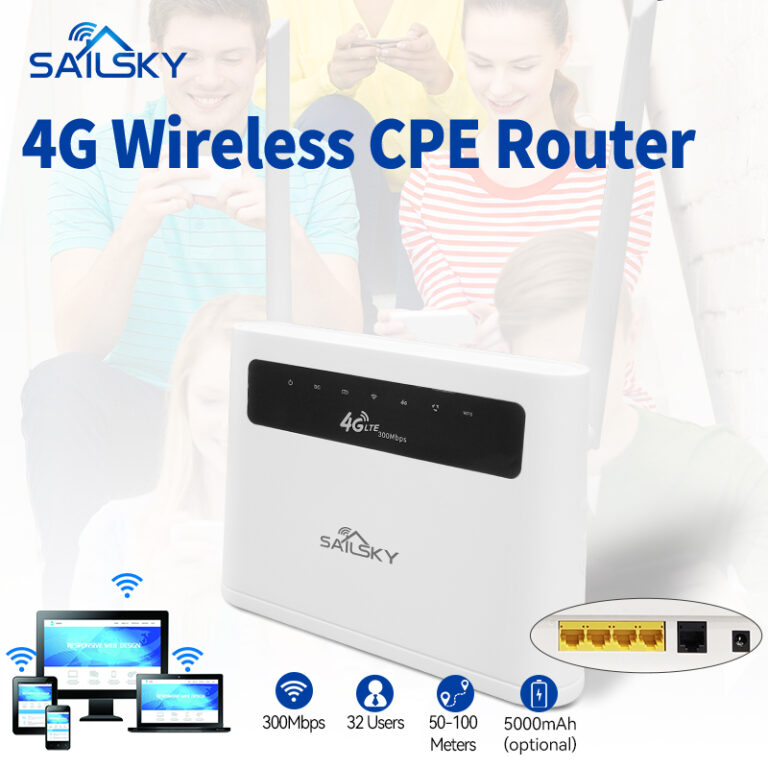 Sailsky XM220 4G Router CPE - Indoor Wireless LTE Router WiFi