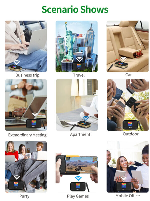 4G LTE Portable Wifi Router and Hotspot with 4G SIM Card Slot